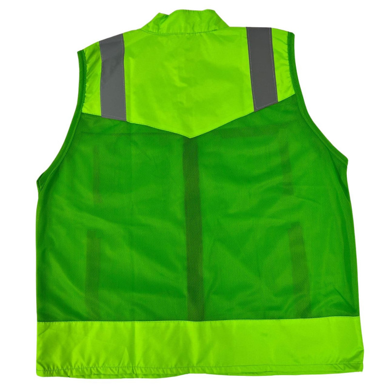 Chaleco Modelo Rescatista color verde fosforescente